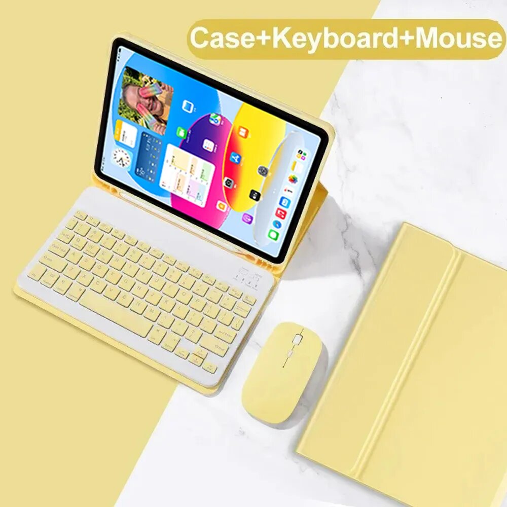 Чехол для планшета For iPad 10th Generation 10.9 inch дюймов, Case For iPad (A16) 11-inch 2025 русская клавиатура