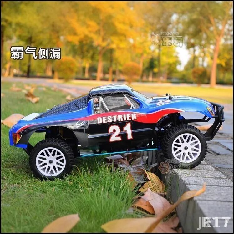 Мощный бестселлер для гоночного автомобиля HSP Racing Unlimited 1/10 модель 94155 оснащен бензиновым двигателем, развивающим скорость до 80 км/ч, цвет корпуса определяется случайно