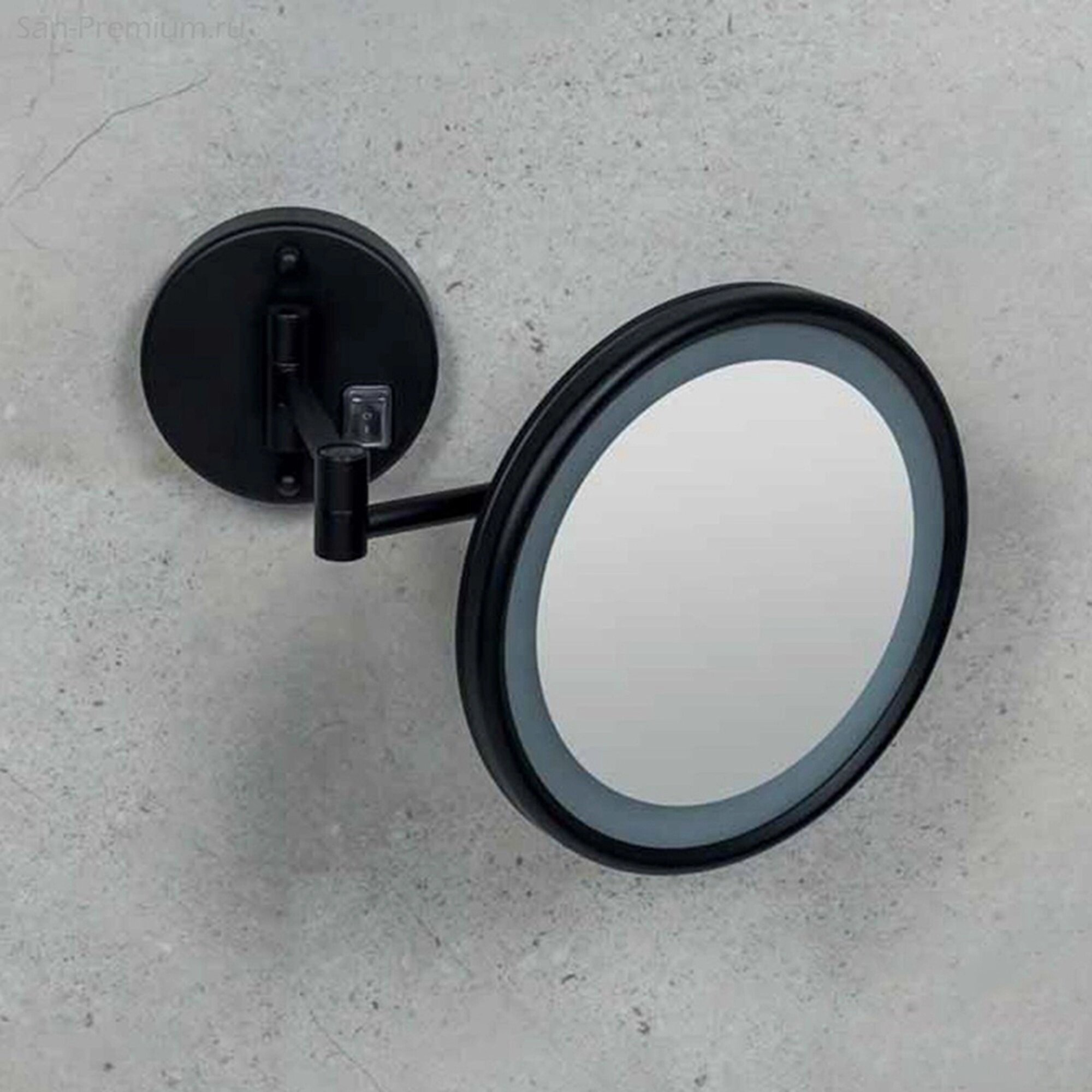 Косметическое зеркало Colombo Design Fashion Mirrors В9954. NE подвесное, с подсветкой, черный