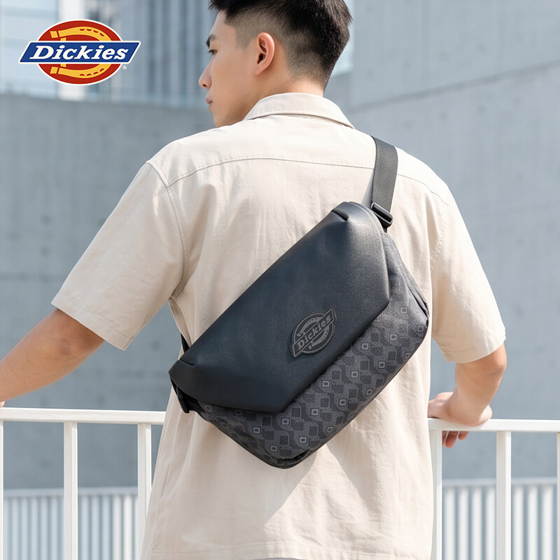 Сумка Dickies, фактура тиснение, черный — фото 1