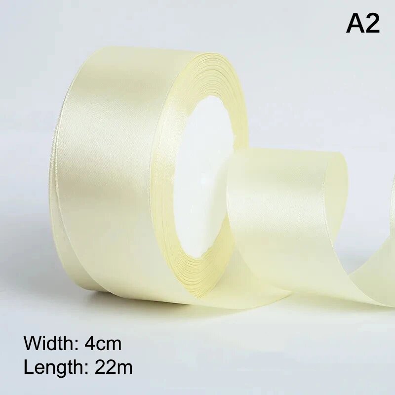 Сatin Ribbon 4cm GCDHome Желтый, A2