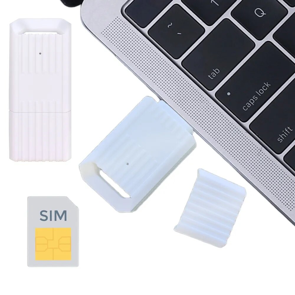USB-ридер Type-C для SIM-карт, eSIM и EasyPay, белый, 60x25x15 мм, 15 г