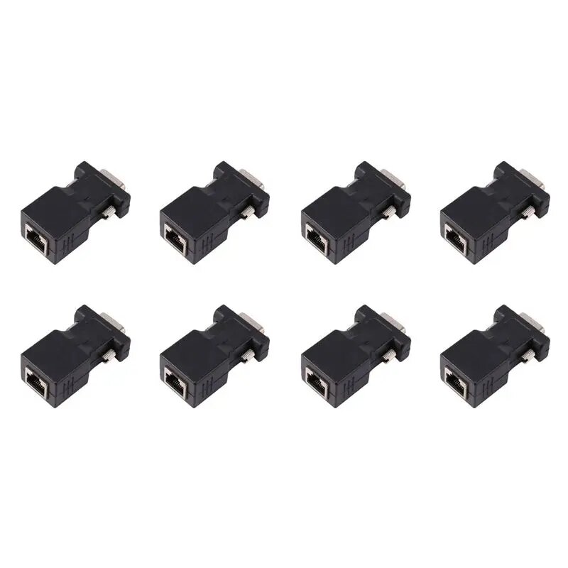 VGA Extender Male To LAN CAT5 CAT6 RJ45 Adapter