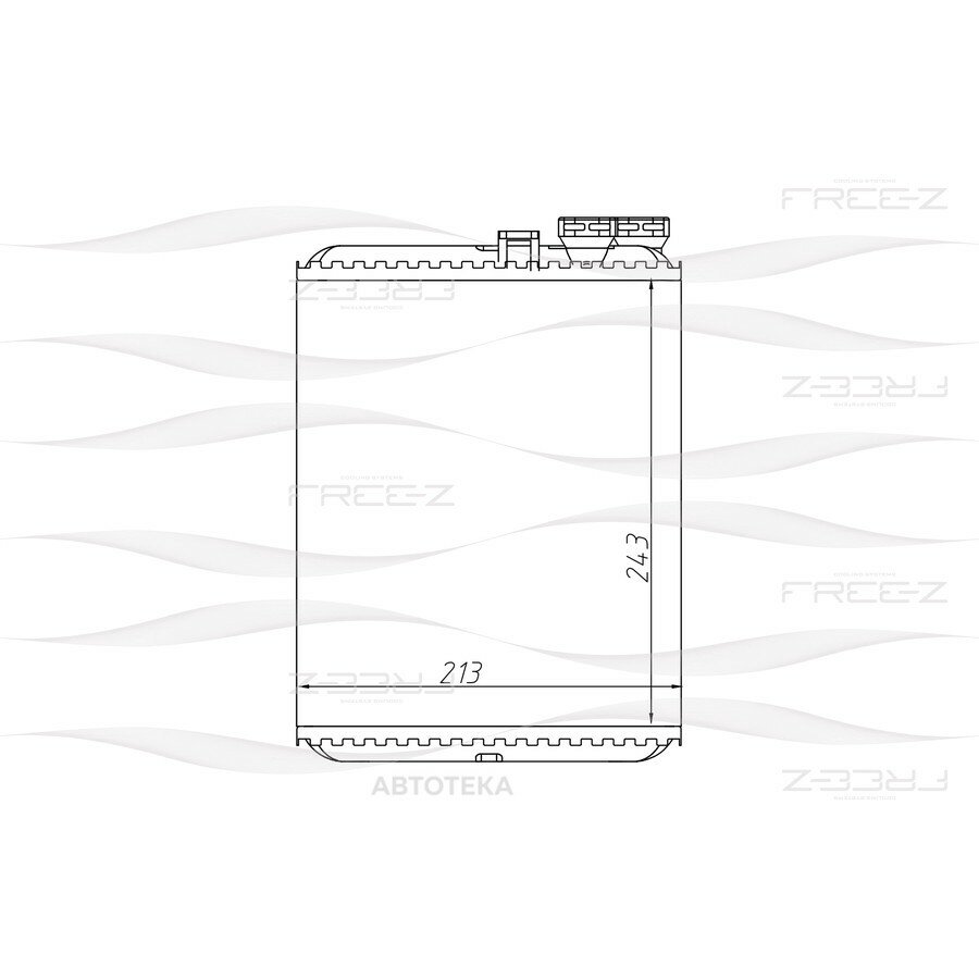 Радиатор отопителя VOLVO S60/S80/V70/XC70/XC90 99- FREE-Z KW0247