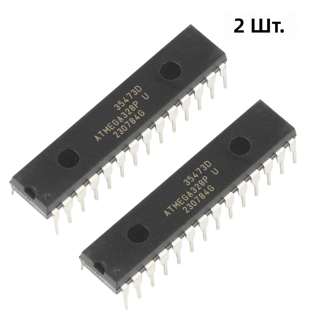 Микроконтроллер ATMEGA328P-PU с загрузчиком, 2 шт, для Arduino UNO R3, DIY электроника, робототехника, автоматизация