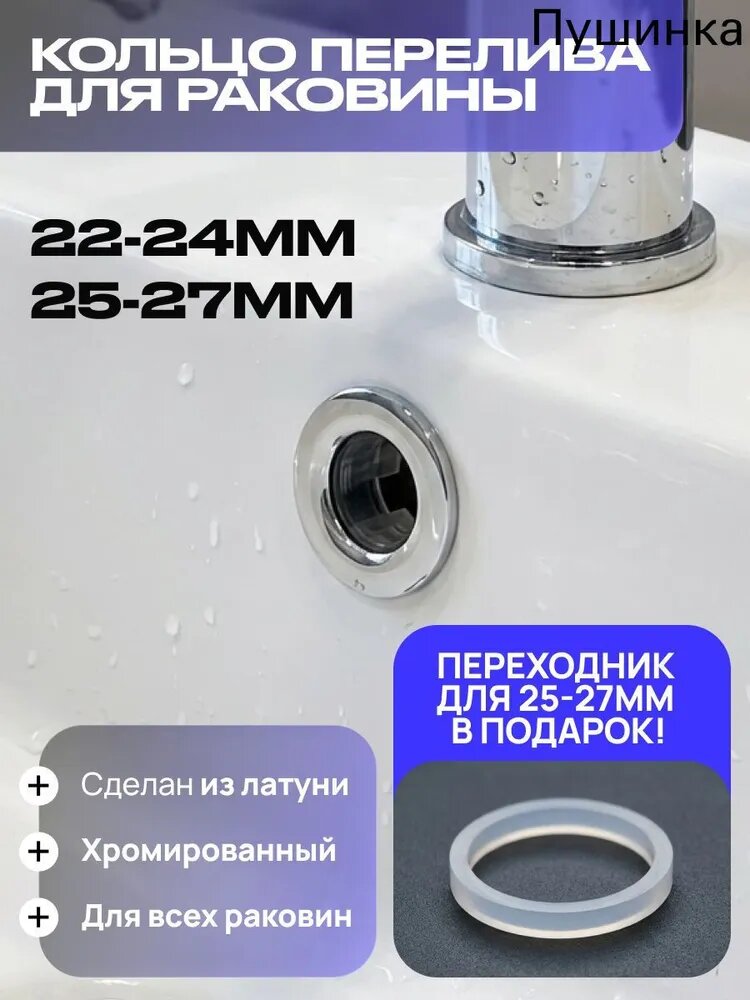 Кольцо перелива для раковины