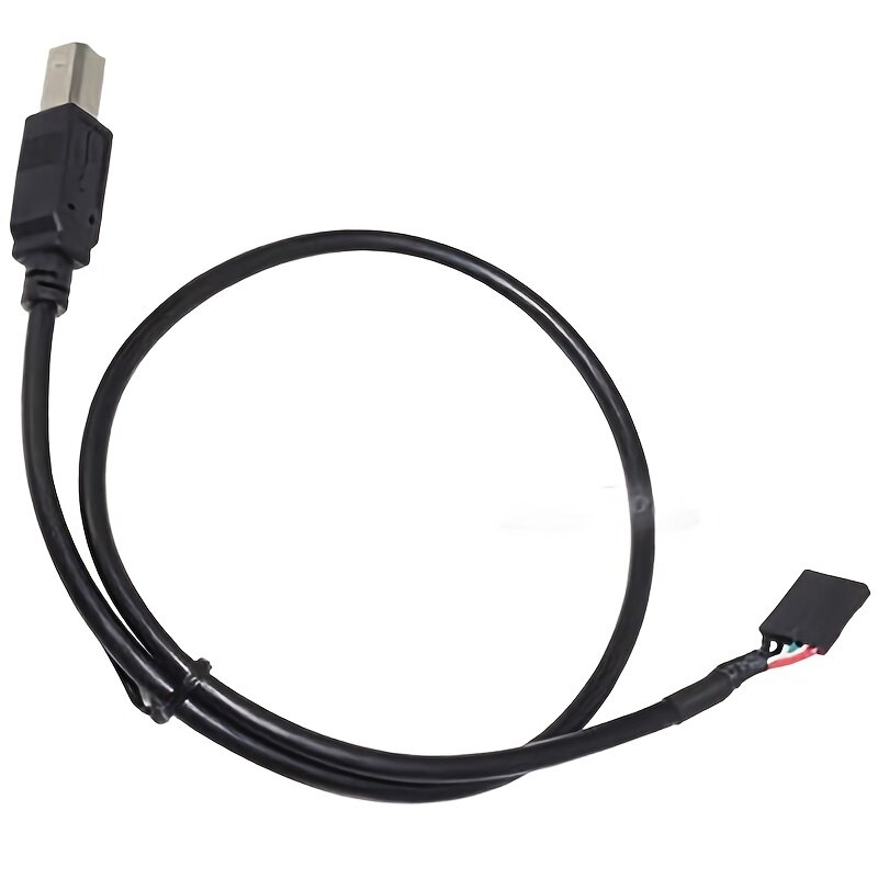 Адаптер USB-кабель BM/Dupont 2.54 1x5P с вращающимся терминалом, черный