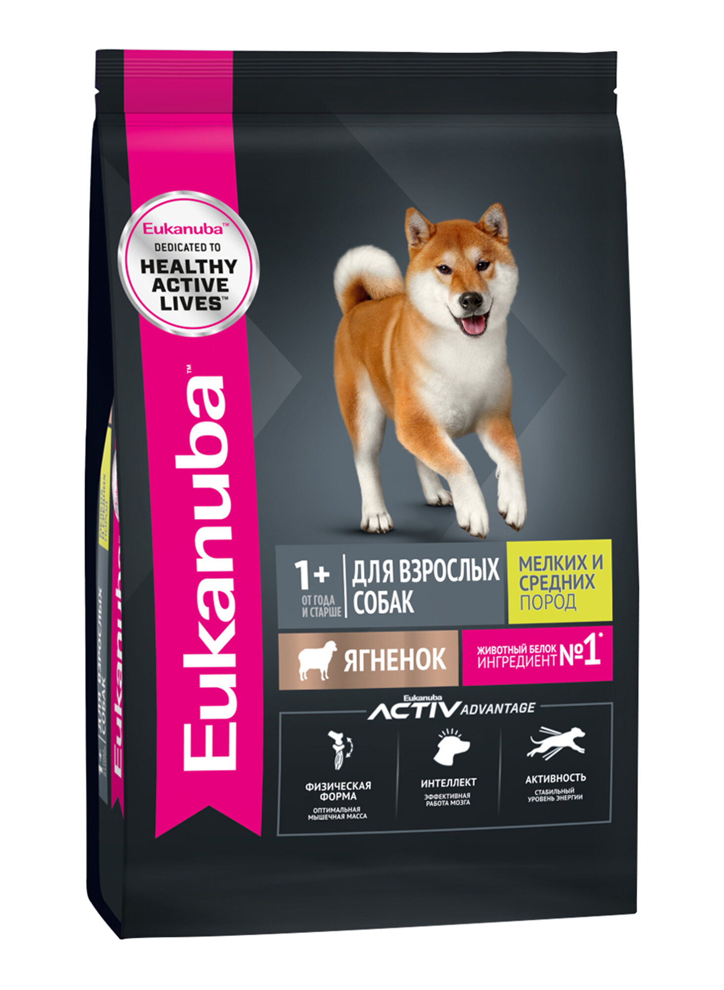 Сухой корм EUKANUBA для взрослых собак маленьких и средних пород с ягненком 7 кг