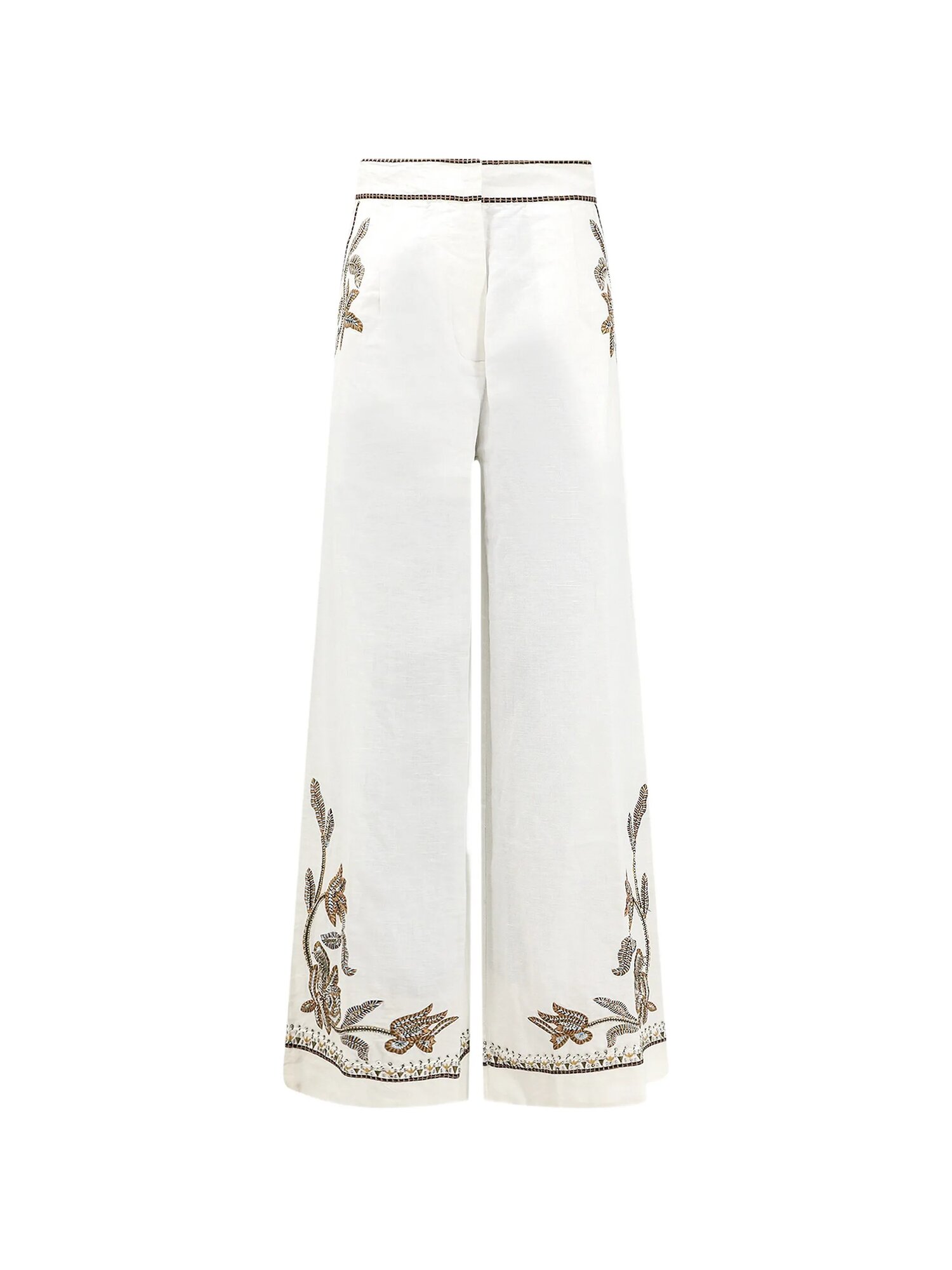 Брюки Sorelle embroidered sequin-embellished trousers