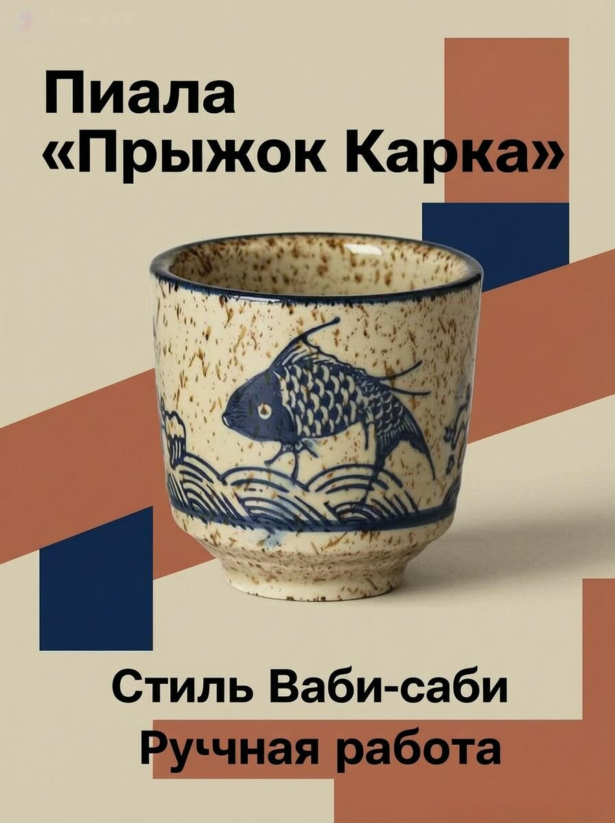 Пиала рыба 150 мл коричневый, 1 шт, Тарелки, Керамика, Сервировка стола