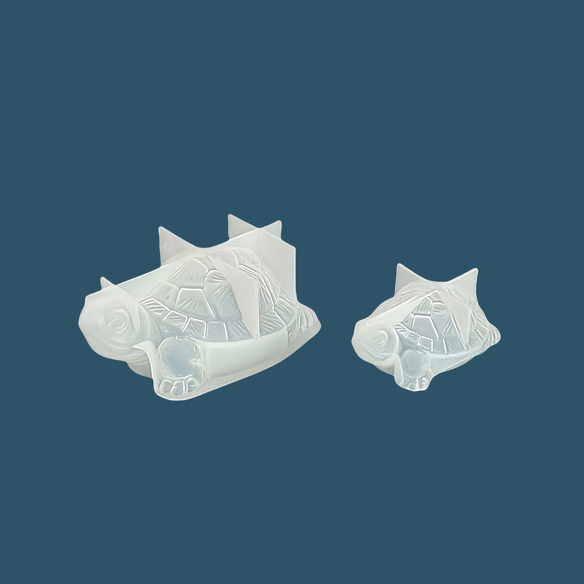 3D силиконовые формы "Черепаха" для гипса, бетона и смолы, 2 шт.