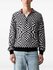 Куртка Checkerboard-print zip-up hooded jacket
