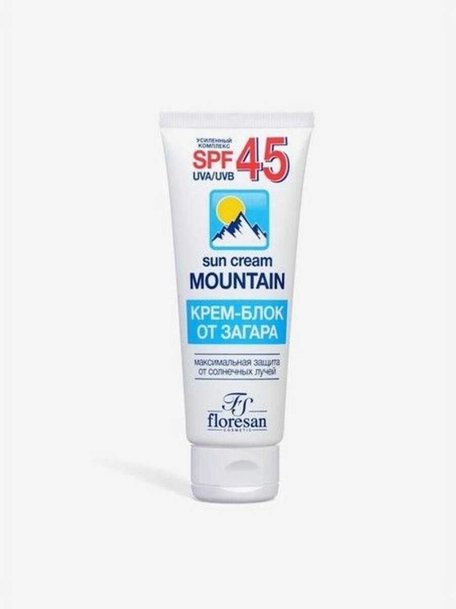 Крем-блок от загара, SPF 45, водостойкий, 60 мл