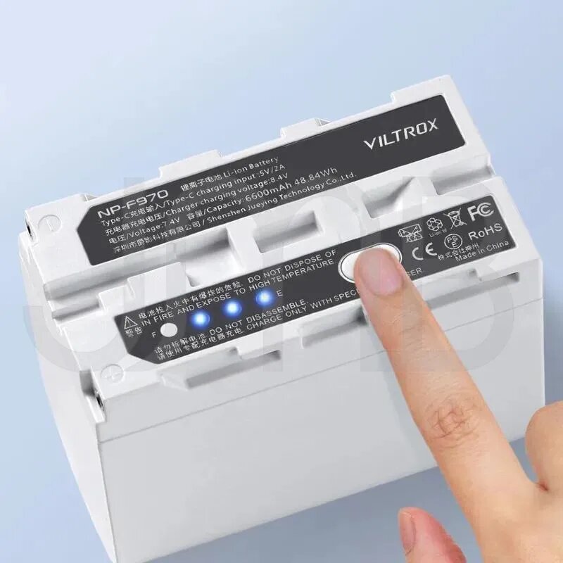 Студийное оборудование Аккумулятор Viltrox NP-F970 с портом Type-C PD3.0 — фото 1