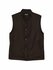 Жилет Ermenegildo Zegna Leather-trim button-up gilet, размер 48