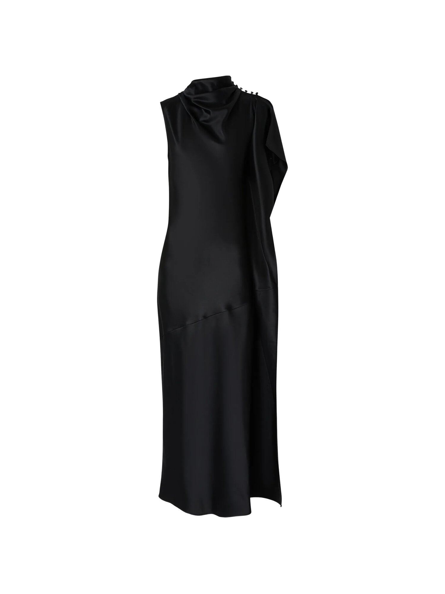 Платье Long, one-shoulder satin dress