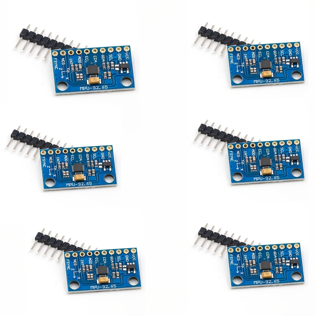 MPU6500 GY-6500 шестиосевой модуль датчика движения, акселерометр и гироскоп, 6 шт, совместим с Arduino, ESP32, STM32, Raspberry Pi
