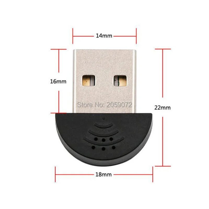 Микрофон Mini USB для Raspberry Pi, не требующий драйверов — фото 1