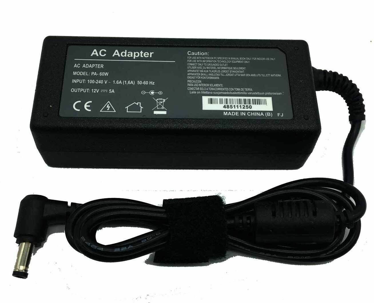Блок питания для монитора 12V 5A (5.5x2.5)