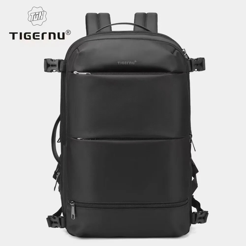 JuTongGuoJi Рюкзак Tigernu Черный, мужской, женский, нейлон, размер 50x31x1 см