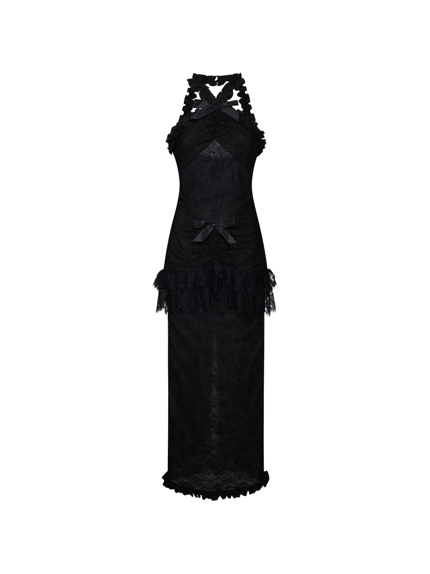 Платье Chantilly lace halterneck maxi dress