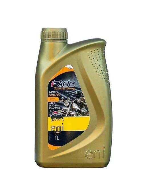 Agip eni i-Ride moto 10W-30 1L Полусинт. масло для 4-х такт. двиг, AG-MOTO-10W-30-1L