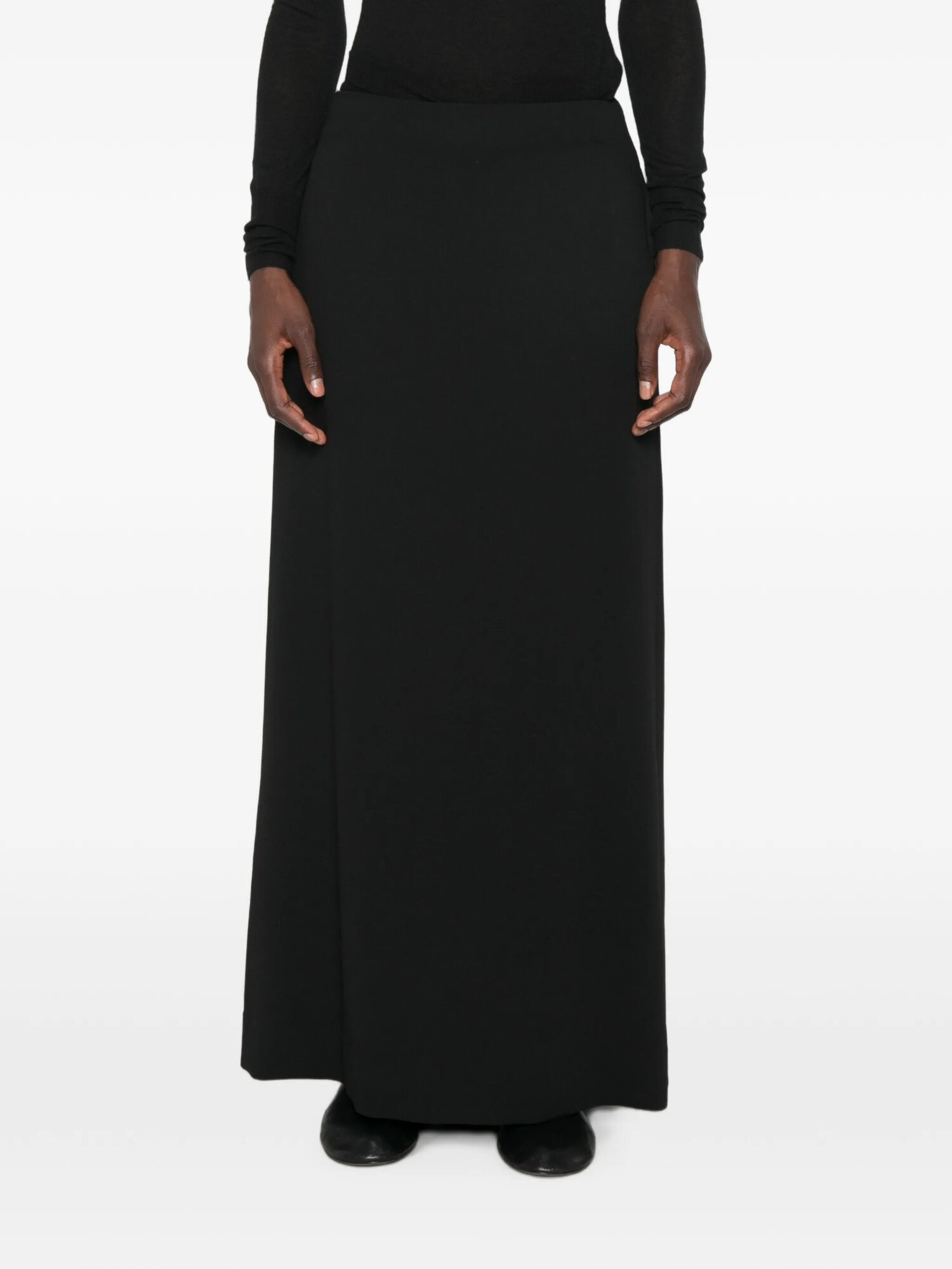Юбка Jil Sander Pleated-insert side-pocket maxi skirt, размер 40 — фото 1