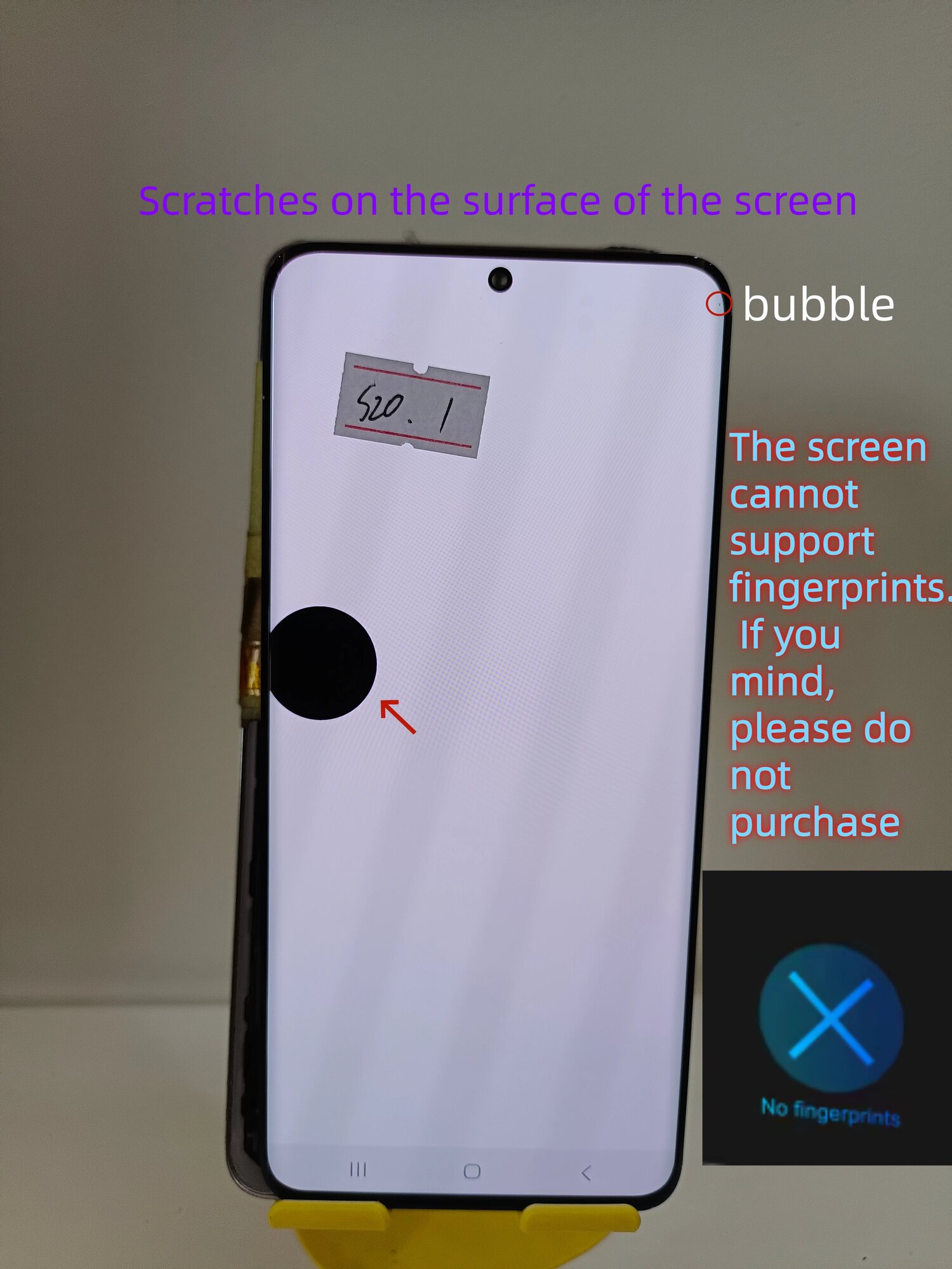 Оригинальный AMOLED-дисплей для Samsung Galaxy S20 SM-G980 G980F, сенсорный экран, 1 NO Frame