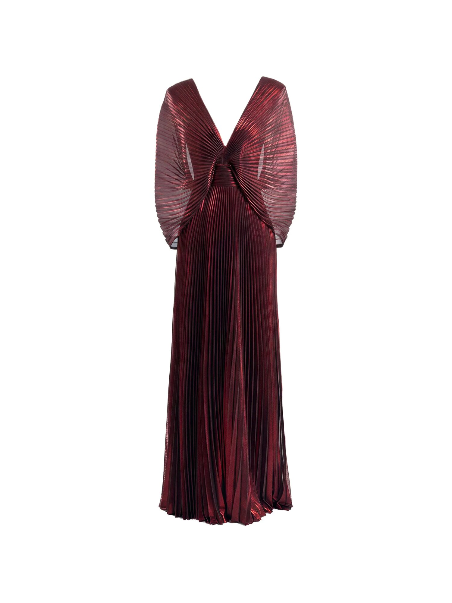 Платье Gemy Maalouf Pleated V-neck maxi dress