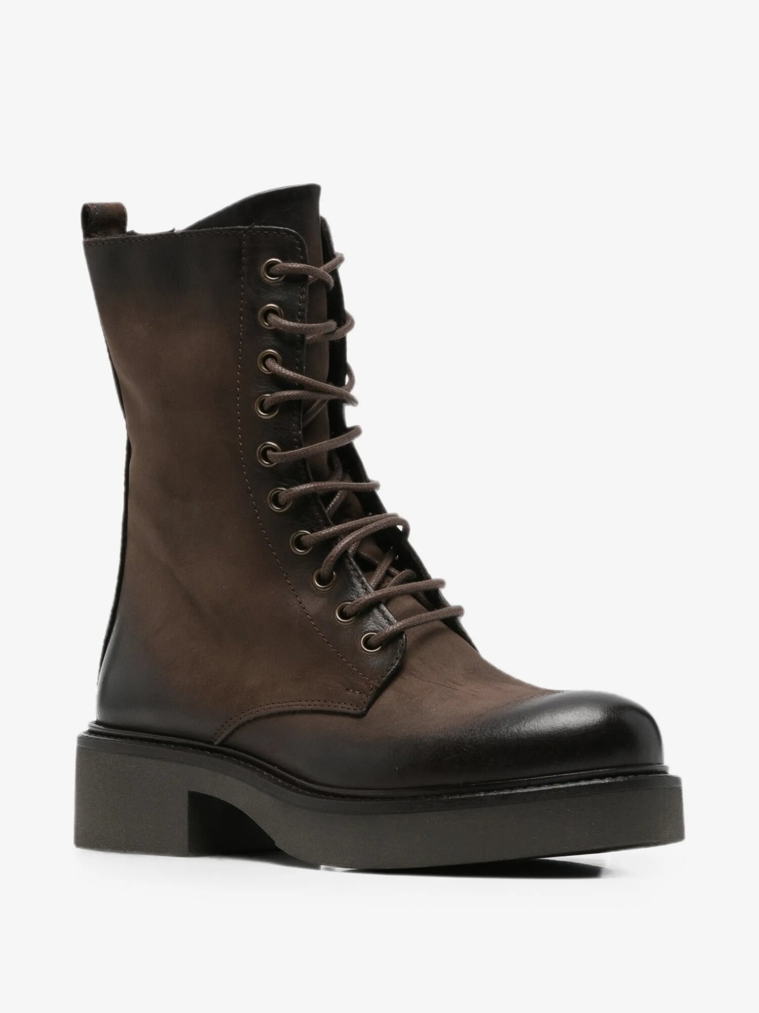 Ботинки Metisse Lace-up leather combat boots, размер 37, коричневый — фото 1