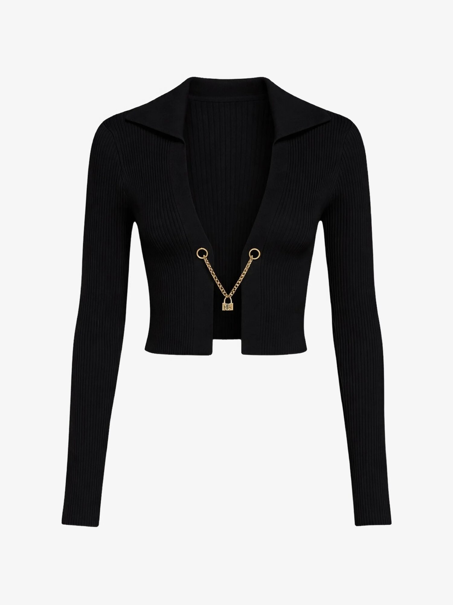 Кардиган Ribbed-knit chain-link cardigan