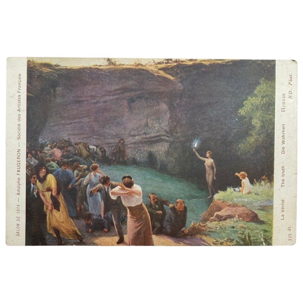 Почтовая открытка "Фожерон - Правда" 1900-1915 гг. Франция