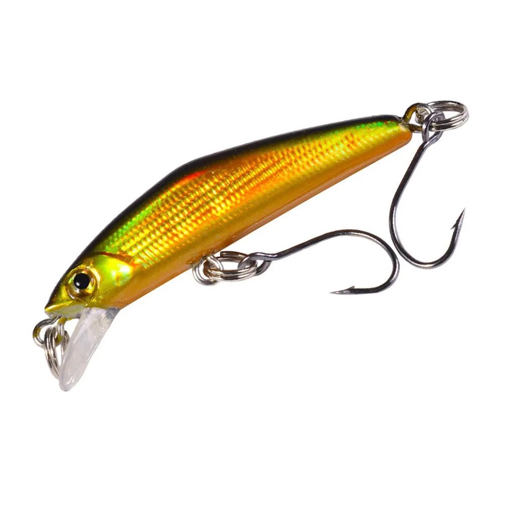 1 штука приманка Minnow MN0128B для ловли на поверхности, микро жесткий воблер, 4,3 см-1,6 г плавающий