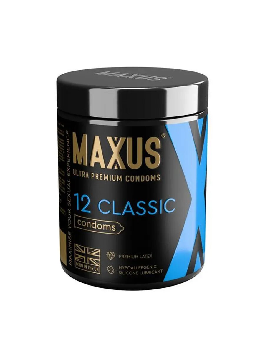 Презервативы из натурального латекса Classic Maxus/Максус 12шт