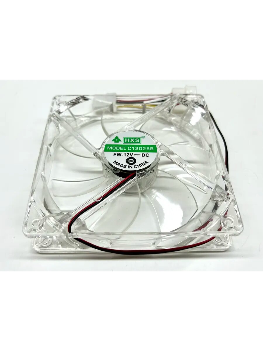Вентилятор 120х120х25 мм. 12V 2xMolex LED разносветовой
