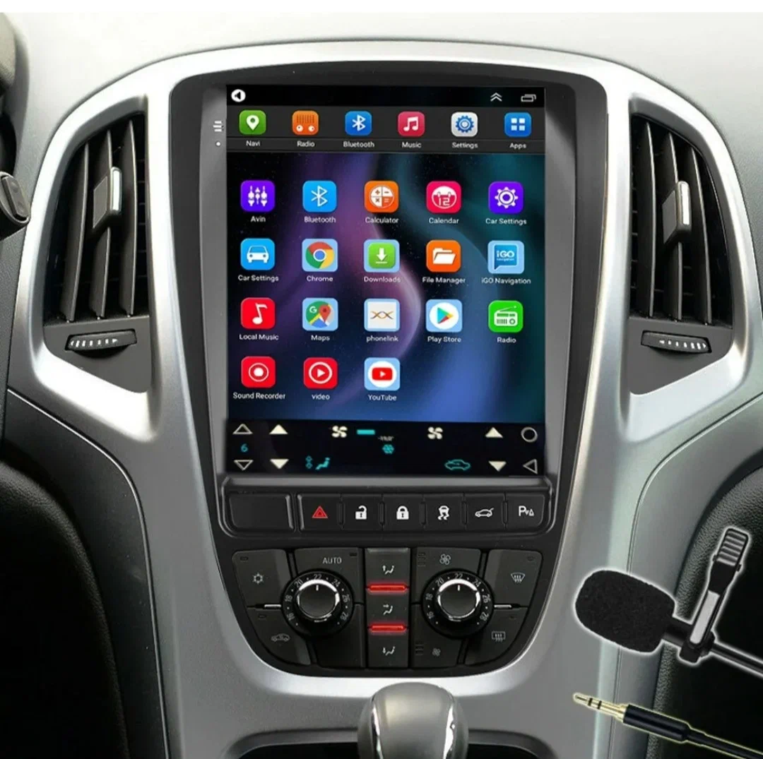 Магнитола андроид Tesla для Опель Астра J (Opel Astra J)/ 8-ядер/4+64гб/Android-Auto/CarPlay