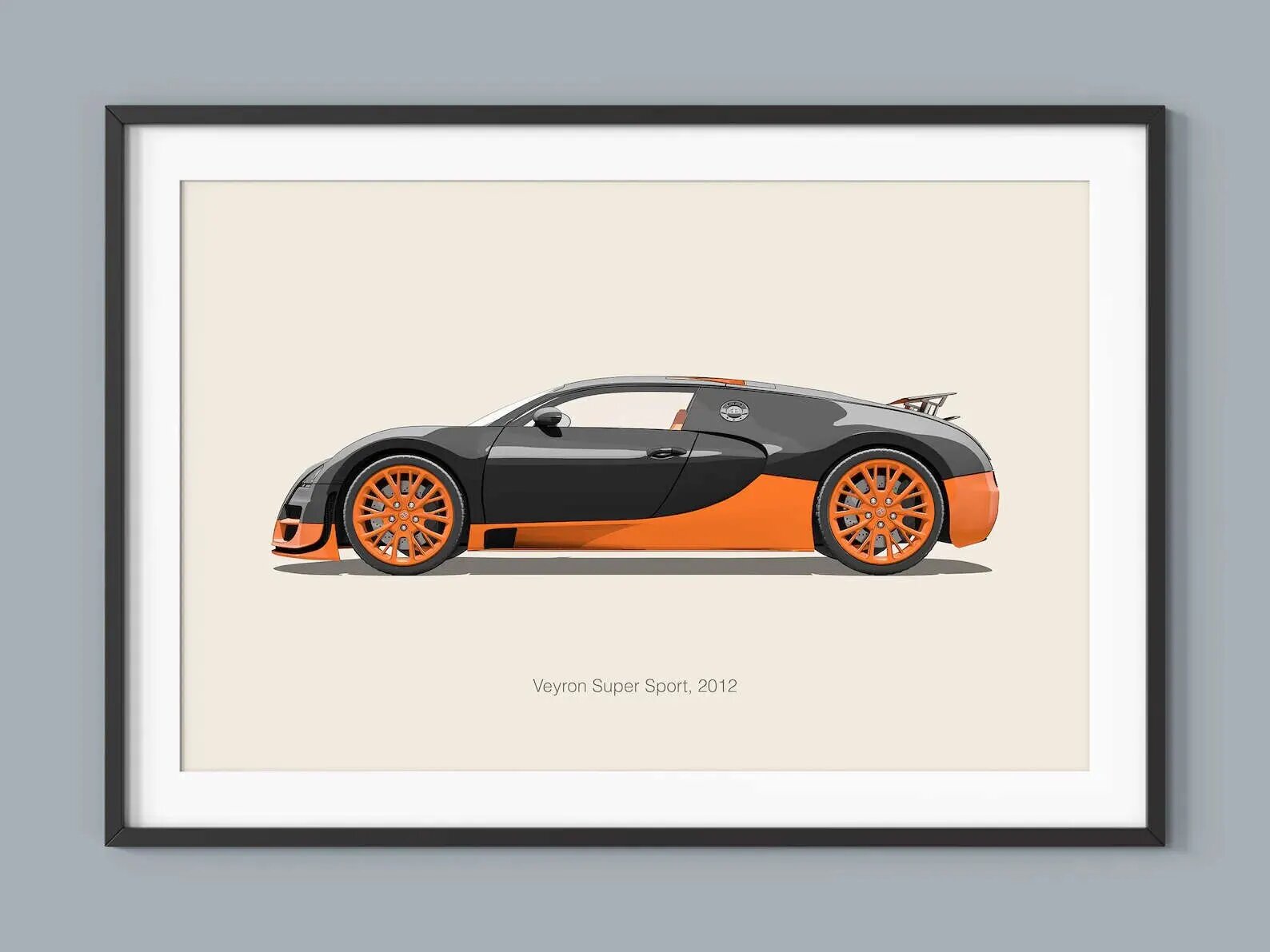 Плакат 911 Турбо Ретро Автомобили для детской комнаты I, 30X40CM No Frame