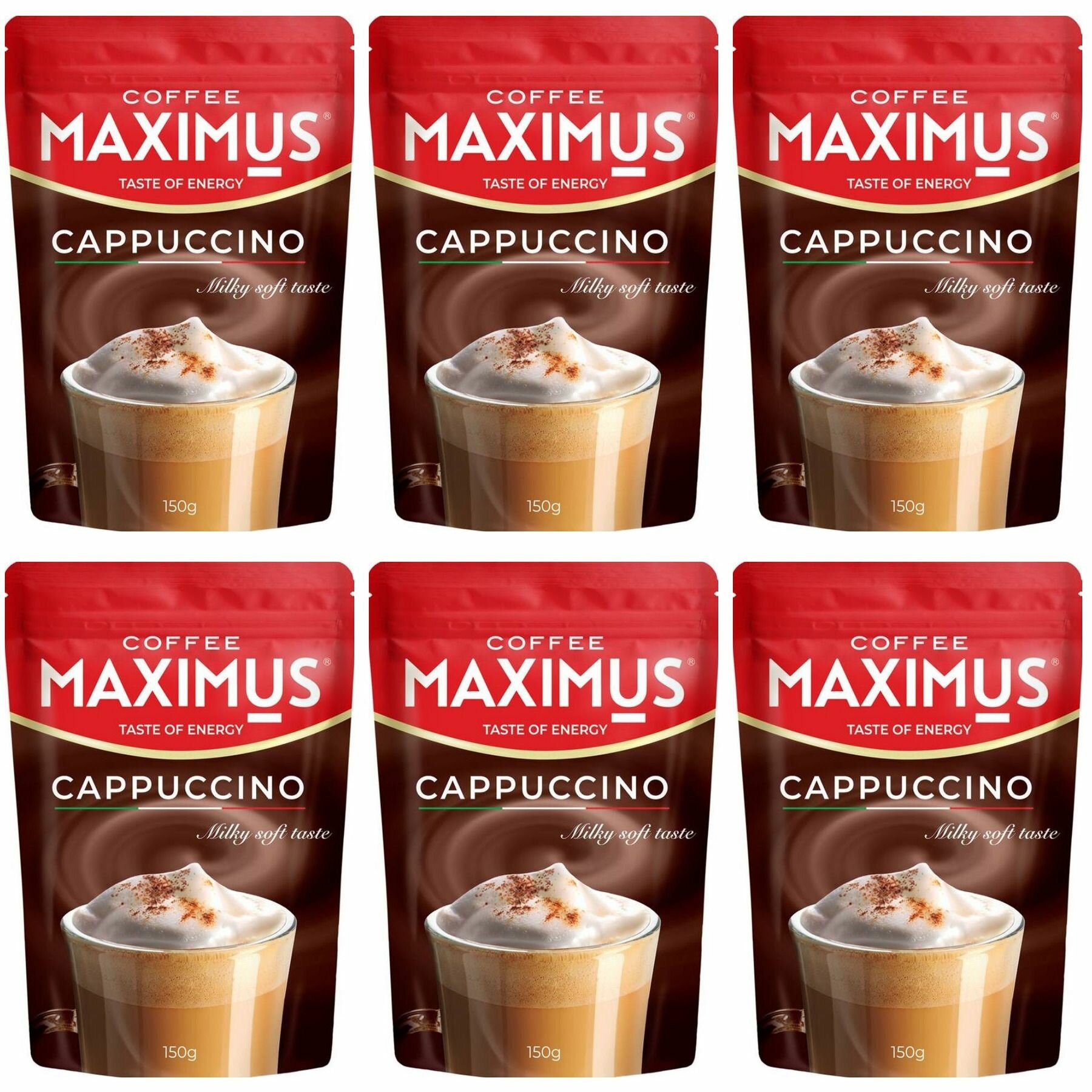 Maximus Растворимый кофейный напиток Cappuccino, 150 гр, 6 уп