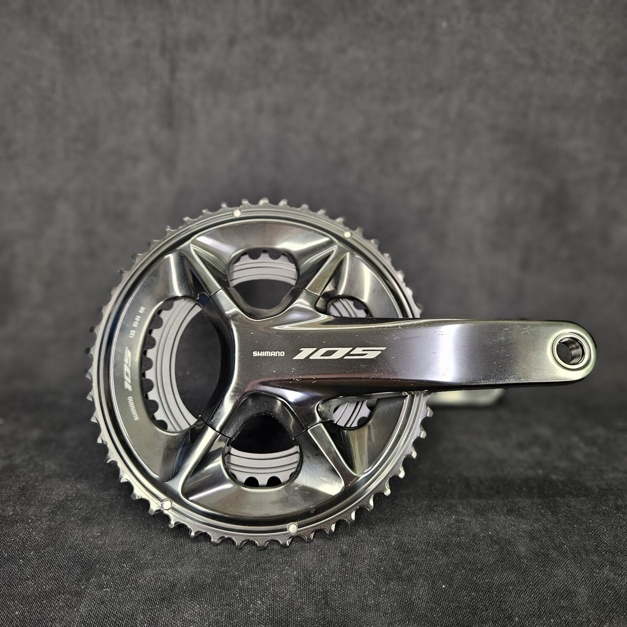 Система шатунов (шатуны) для велосипеда Shimano 105 FC-R7100, 68/70 мм, Hollowtech II, 50/34T, 170 мм (OEM без упаковки)
