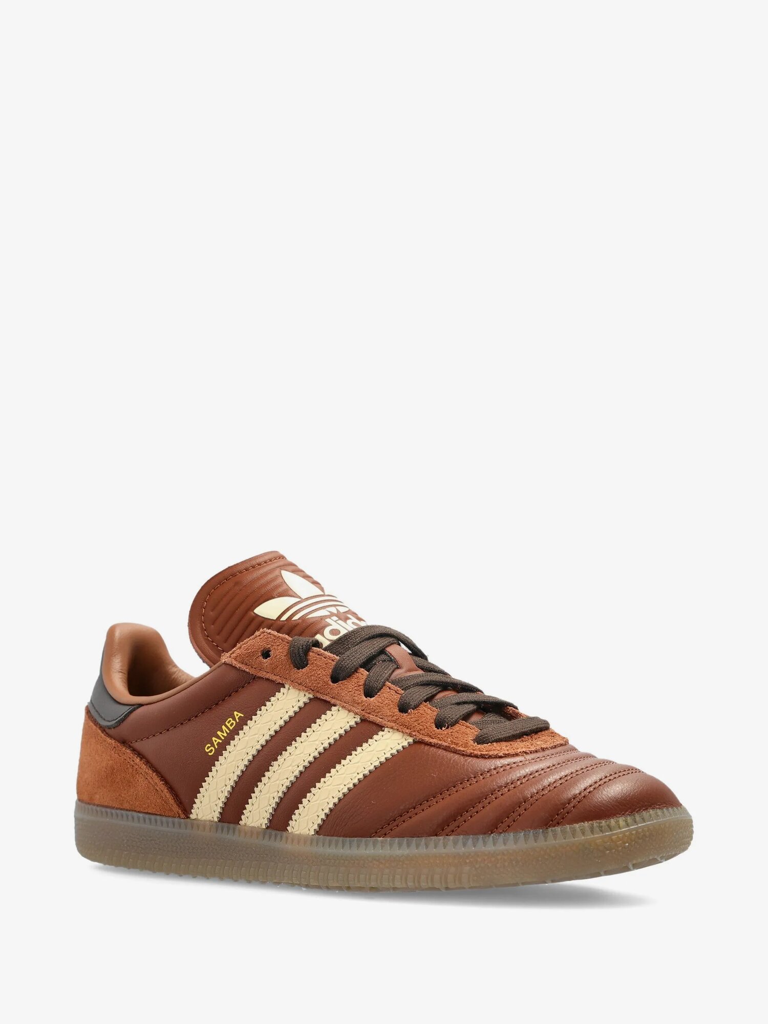 Кроссовки adidas Samba JP, размер 9.5 US, коричневый — фото 1