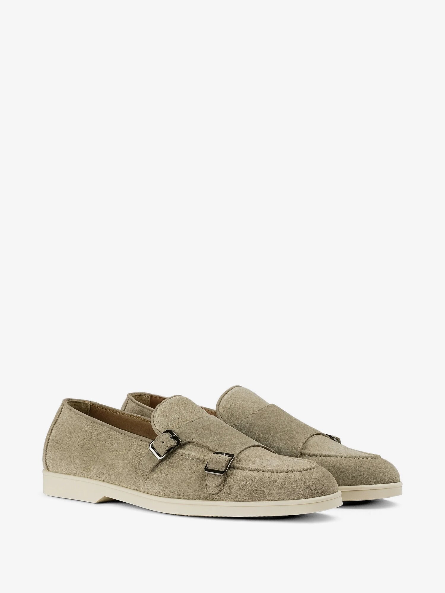 Лоферы Doucal's Double-buckle suede loafers, размер 43.5 — фото 1