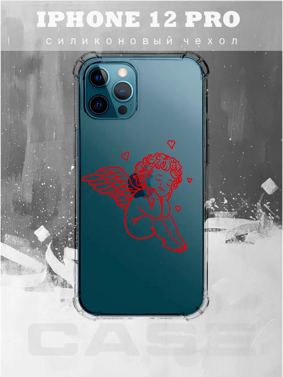 Чехол на IPHONE 12 PRO с принтом девочка Angel