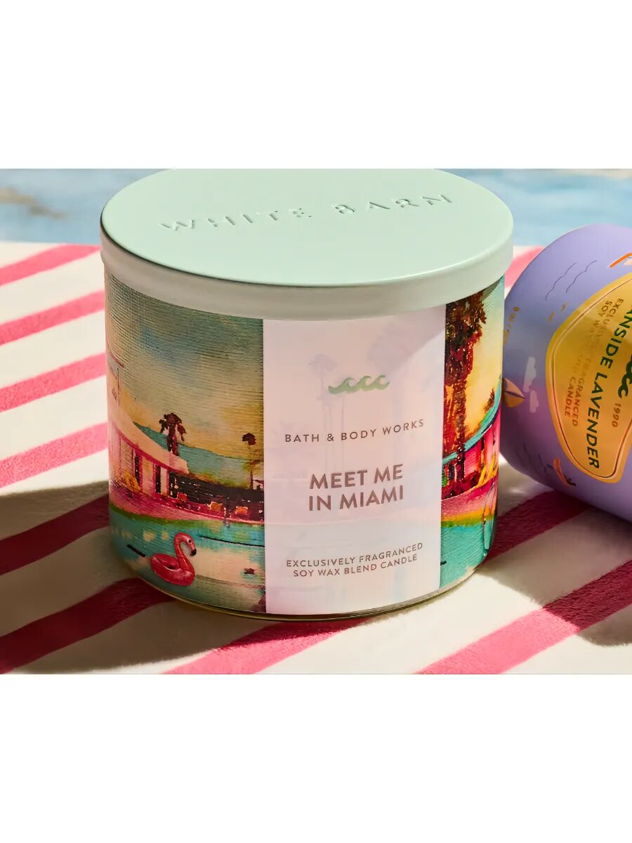 Свеча трехфитильная Bath&Body Works Meet Me in Miami