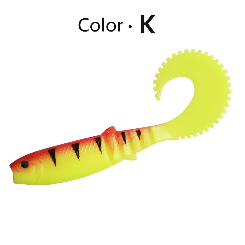 MEREDITH CANNIBAL II Силиконовая Рыболовная Приманка 70мм/90мм/110мм 70mm, Fishing Lure K