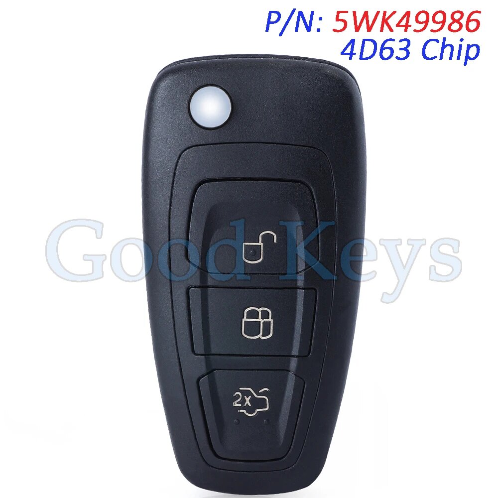 2 кнопки, 434 МГц, брелок для Ford C-Max Focus Galaxy