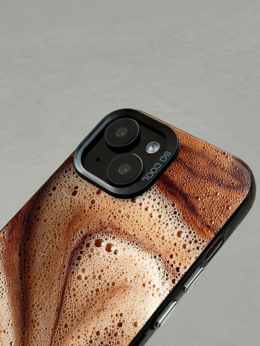 Чехол на Iphone 15 Plus кофе — фото 1