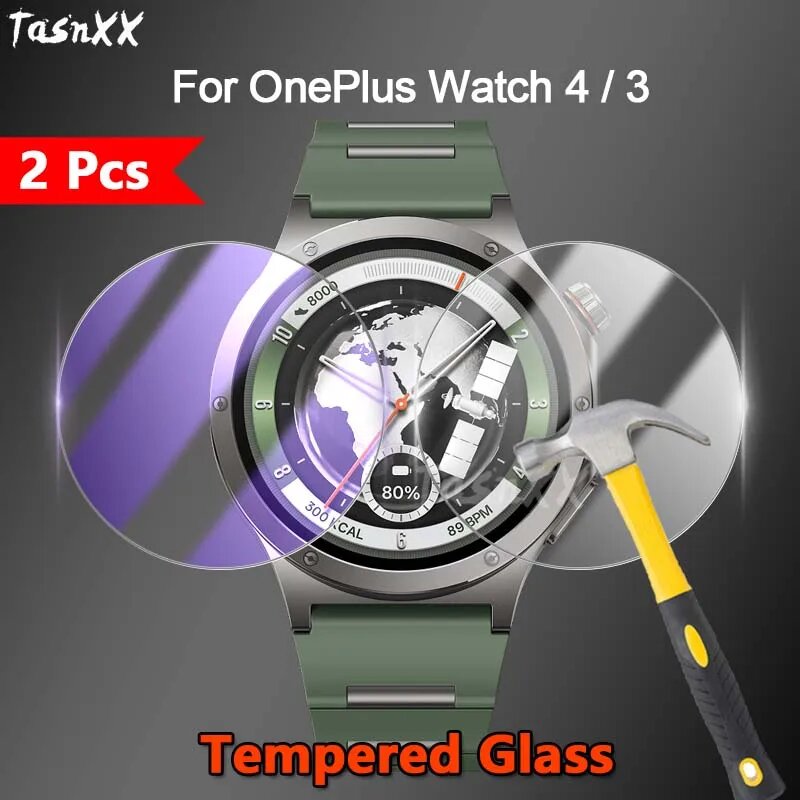 2 шт. для OnePlus Watch 4 3 2R 2.5D, ультратонкая OnePlus Watch 4, Anti Blue-Ray Glass