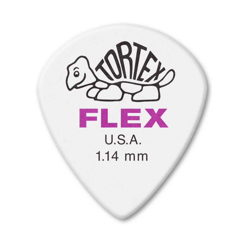 Медиатор для гитары, Dunlop Tortex Flex Jazz III XL, 1.14мм, 466R1.14