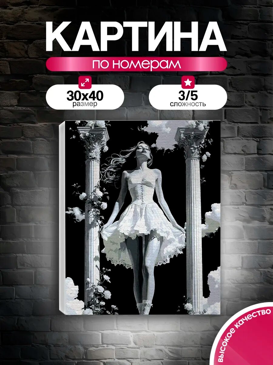 Картина по номерам 30x40 Греческая богиня