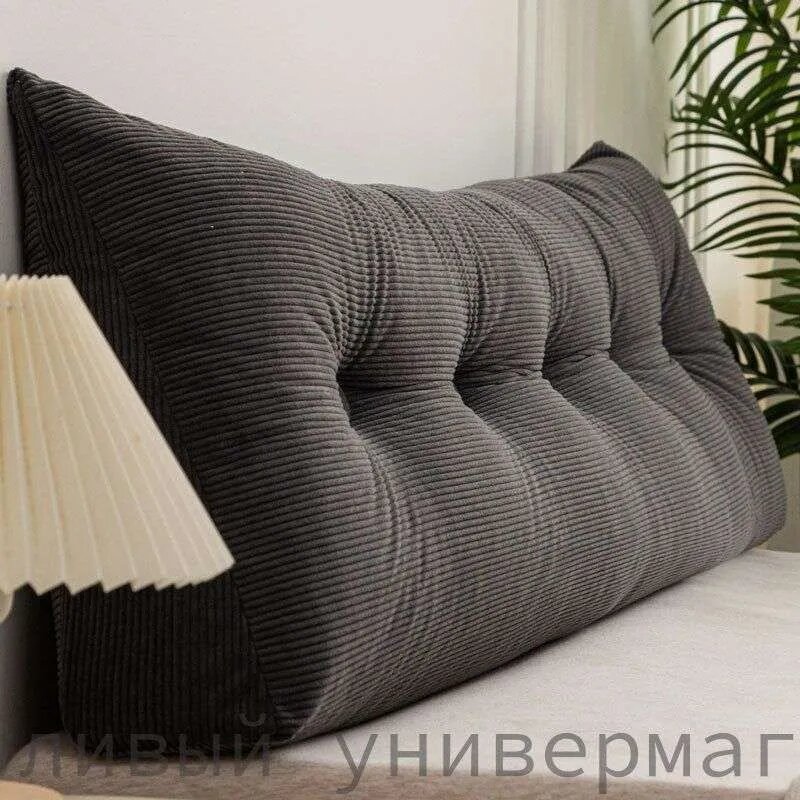 Подушка Дакимакура 40x120 см, Вельвет, Черный, 1 шт